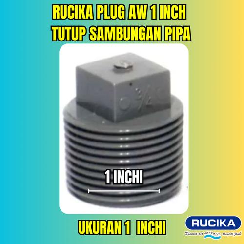 Jual Penutup Plug Sambungan Saluran Pipa Drat Ulir PVC Paralon Ukuran 1 ...