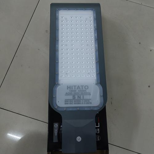 Jual led lampu pju slim 100wat white ac 220v outdor IP66 sudah SNI ...