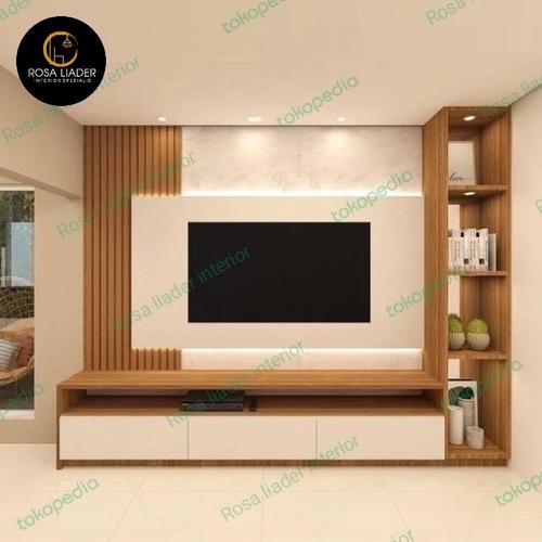 Jual Backdrop TV | Backdrop TV HpL | Backdrop TV Minimalis | Rak TV ...