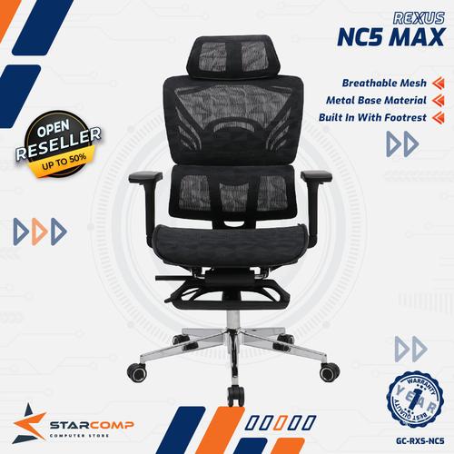 Promo Rexus NC5 Max Kursi Ergonomic Office Chair Kursi Kantor Kursi ...