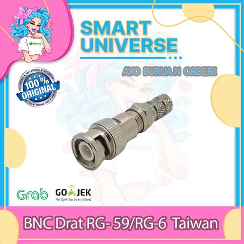Jual BNC Drat RG-59 / RG-6 Taiwan (Karet) 100 Pcs - Jakarta Pusat ...