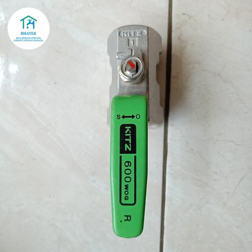 Jual KITZ Stainless Ball Valve Fig. 600 UTKM , 1" - 25A - 25mm , Drat / Screw - Jakarta Pusat ...