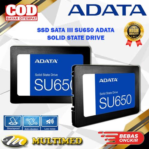 Jual SSD SATA III SU650 ADATA 128GB/256GB/512GB/1TB Solid State Drive - 256GB - Kota Bekasi ...
