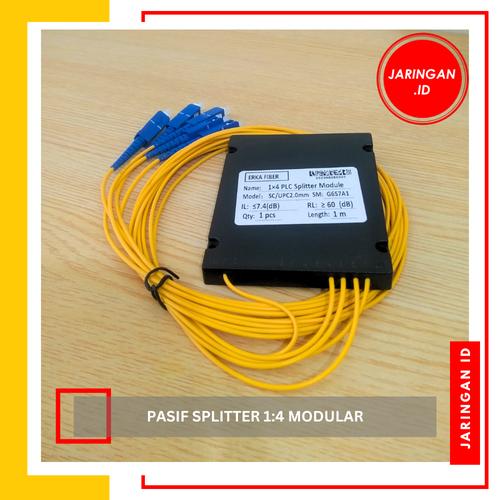 Jual PASSIVE SPLITTER/ PASIF SPLITTER MODULAR 1:4 FIBER OPTIC - Kab ...