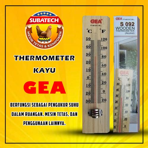 Jual Thermometer Termometer Kayu merk GEA untuk Ruangan dan Mesin Tetas ...