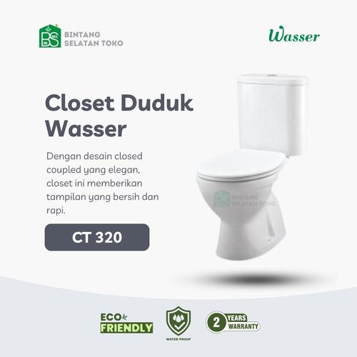 Jual MONOBLOK WASSER/ CLOSET DUDUK WASSER CT 320 WITH JET SHOWER WS88TS ...