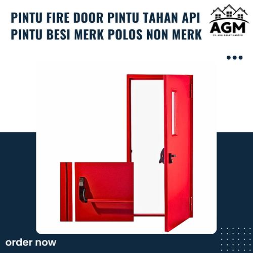 Jual pintu fire door pintu tahan api pintu besi merk polos non merk ...