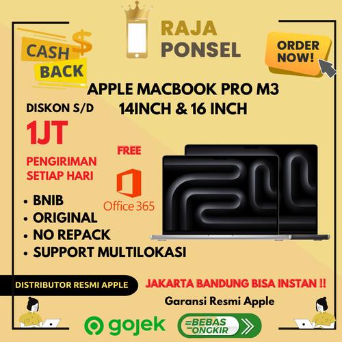 Promo (RESMI) Apple Macbook Pro 16 inch M3 Pro M3 Max 512GB 1TB ...