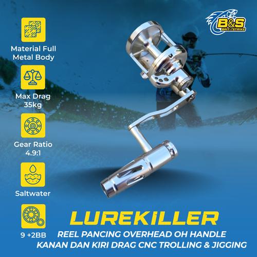 Jual LUREKILLER Reel OverHead Reel pancing Trolling dan jigging RP018 ...