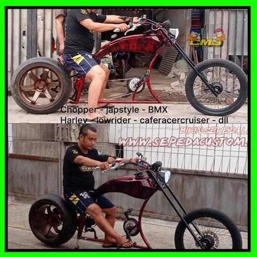 Jual Sepeda listrik motor listrik full custom terima pesanan banyak ...