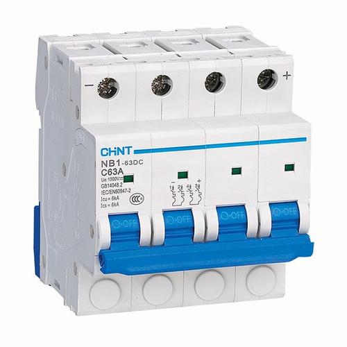 Promo Chint NB1-63DC 4P 10A 1000V MCB DC Circuit Breaker Solar PV Pvc - Jakarta Barat - Chint ...