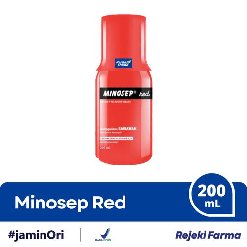 Jual Minosep Red 200mL - Obat Kumur Mulut 0,2% Antiseptik Antiseptic ...