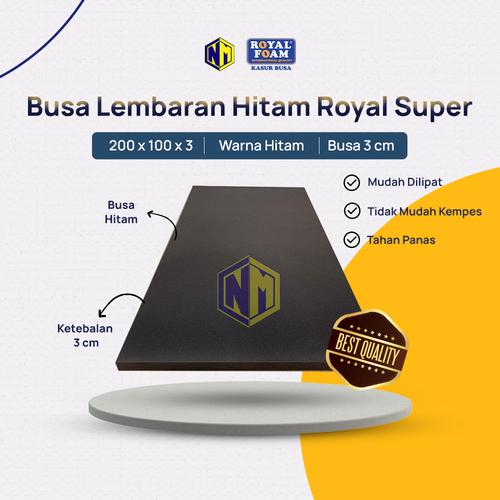 Jual Busa Lembaran Hitam Royal Super 200x100x3 cm Anti Kempes Busa ...