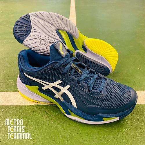 Promo Asics Court FF3 Mako Blue White 2024 FF 3 ( Tennis Shoes / Sepatu ...