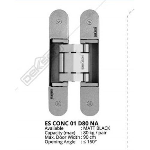 Jual CONCEALED HINGE DEKKSON ADJUSTABLE ES CONC D80 NA Engsel Tanam ...