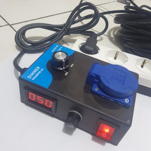 Jual AEBDG DIMMER VOLMETER AC 4000WATT PENGATUR KECEPATAN GERINDA BOR ...