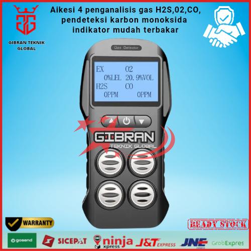 Jual Gas Detector 4-in-1 O2 CO LEL H2S with ALARM SENSOR MONITOR 4 ...