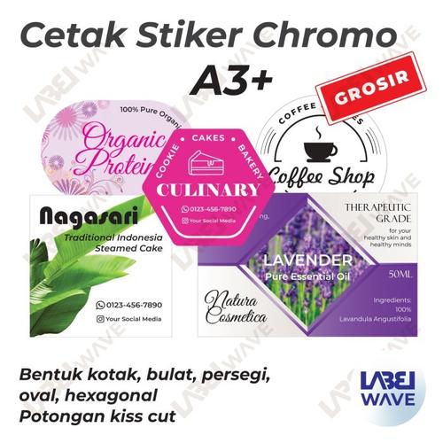 Jual Cetak Stiker Label Produk Bulat | Stiker Makanan | Potongan Kiss ...