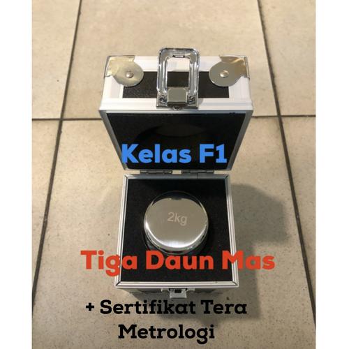 Jual Batu Timbangan Stainless Sonic F1 2 Kg + Sertifikat Tera Metrologi ...