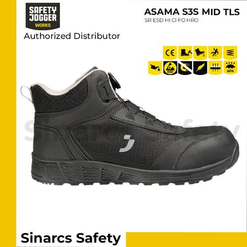 Jual Sepatu Safety Jogger ASAMA S3S Mid TLS - Black / Hitam - Size 38 ...