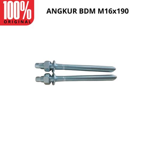 Jual ANGKUR/STUD BOLT BDM M16x190 / ANCHOR GRADE 5.8 - Kota Surabaya ...
