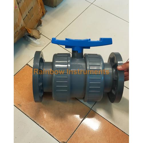 Jual Ball Valve Flange PVC 3" True Union Double Flange JIS / Ball Valve ...