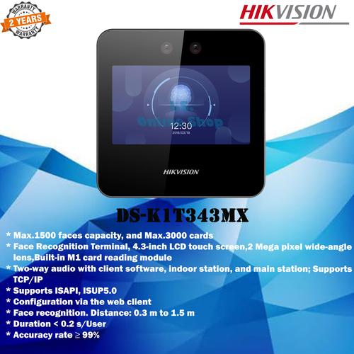 Jual HIKVISION VALUE SERIES FACE ACCESS TERMINAL DS-K1T343MX - Jakarta Barat - J.S Online Shop ...