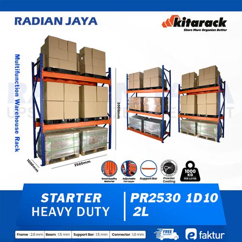 Promo Rak Palet 1 TON KITARACK Pallet Rack Heavy Duty Panjang 2.5 Meter ...