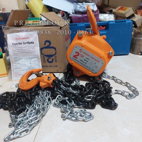 Jual Takel 2 Ton 10 Meter Chain Block Nagasaki Alat Angkut Kerekan ...