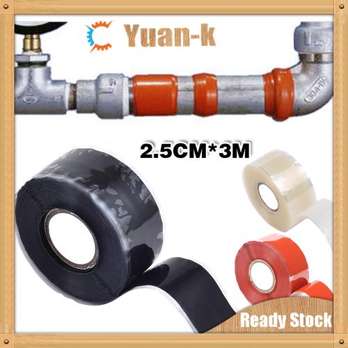 Jual 3 Meter Lakban Isolasi Pipa Ledeng Anti Bocor Waterproof Tape Pipa ...