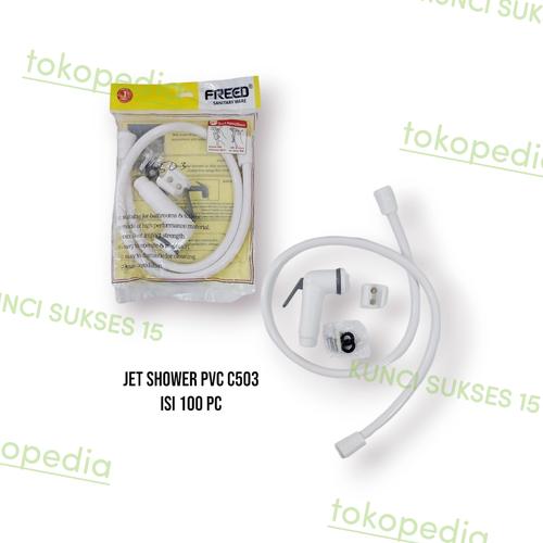 Jual Jet Shower Pvc Putih Bidet Shower Cebok FREED / Jet Shower PVC ...