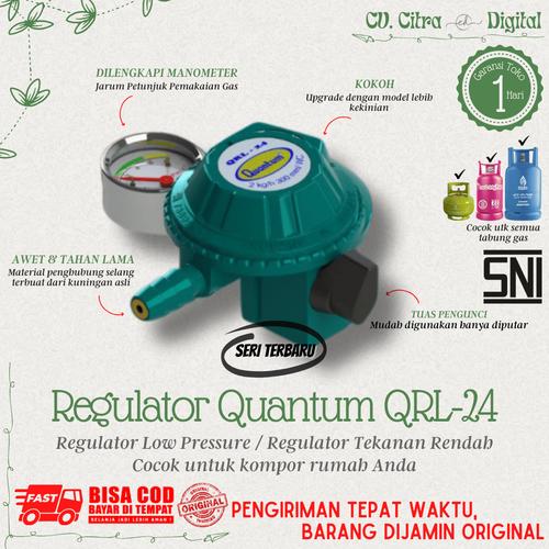 Jual QUANTUM Regulator Gas LPG QRL-23/Regulator QRL-24 Tekanan Rendah ...
