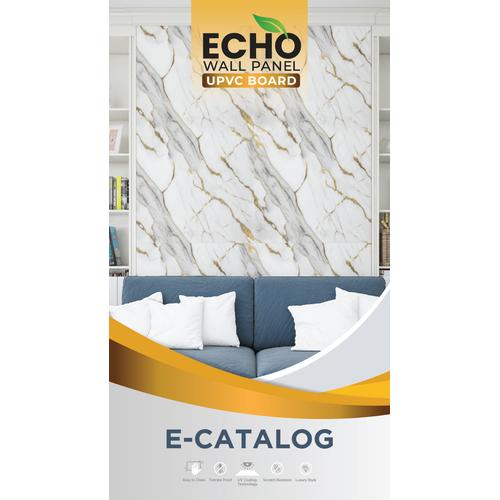 Jual Echo UPVC Panel Series A Motif Elegant / PVC Marble Backdrop TV ...