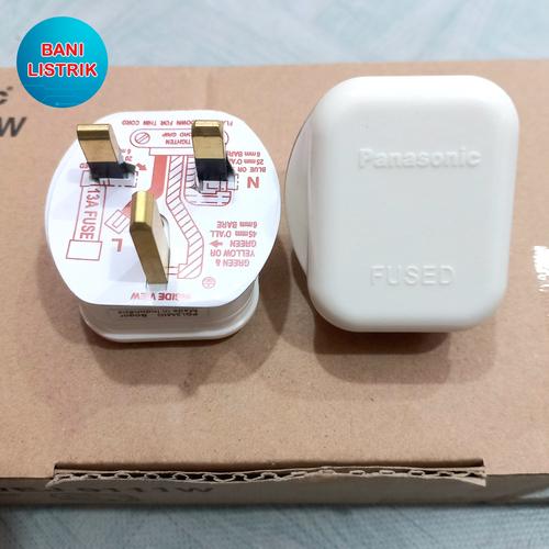 Jual Fused Steker AC Colokan Kaki 3 Panasonic WEJ 9111W - Kota Bandar ...