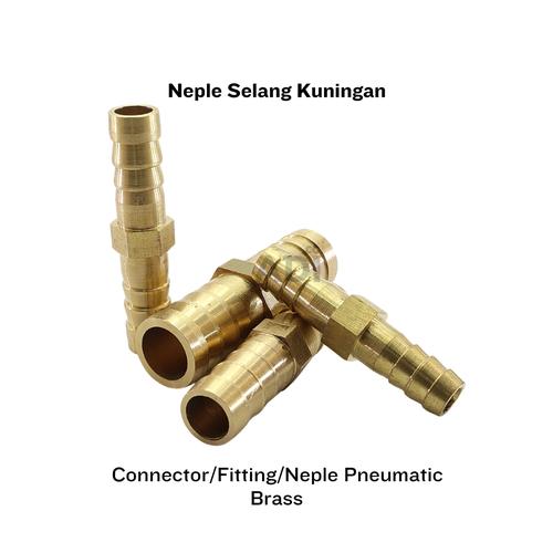 Jual Neple Selang Kuningan Connector FItting Selang ke Selang Kuningan ...