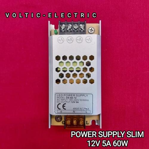Jual POWER SUPPLY SLIM 5A BALLAST 5 AMPERE 12V TRAVO SLIM 5A 5a 5AMPERE ...