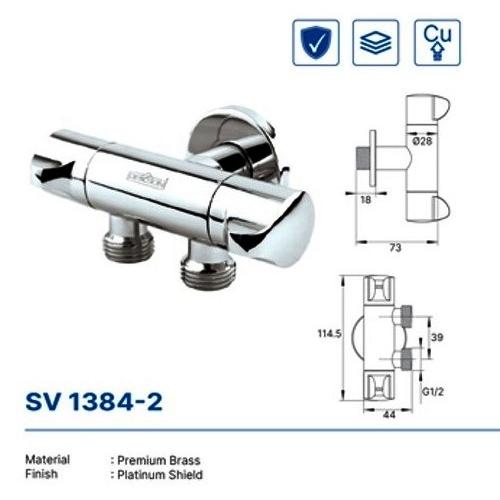 Jual STOP VALVE 2 OUT DEKKSON SV 1348-2 CP Stop Keran 2 Cabang Stop ...