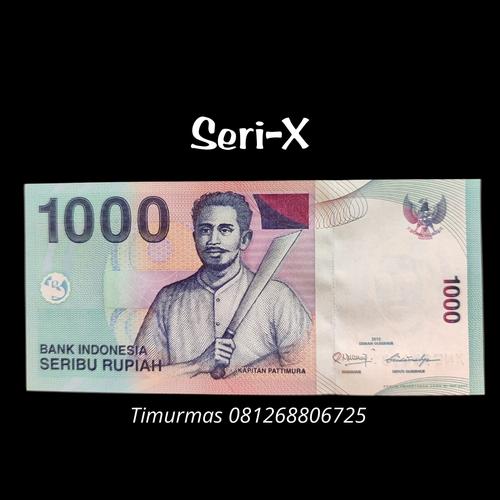 Jual Uang Kuno Lama Jadul 1000 Rupiah Pattimura thn 2000 seri X - Kota ...