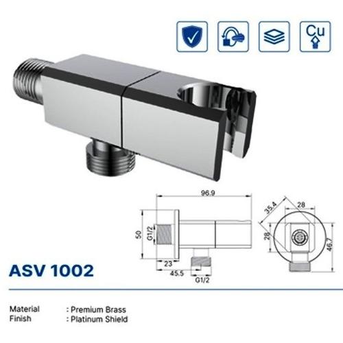 Jual AUTO STOP VALVE+HOLDER DEKKSON ASV 1002 CP Bracket Stop Kran ...