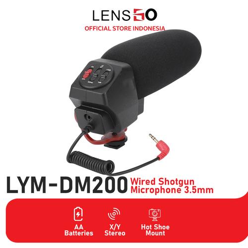 Jual LensGo Microphone LYM-DM200 Stereo Shotgun Microphone Camera ...