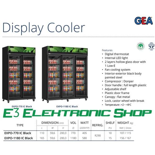 Promo Kulkas Showcase GEA Expo1180IC Display Cooler Chiller Expo 1180 ...