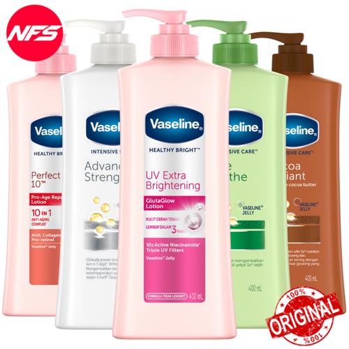 Jual VASELINE Body Lotion 400 ml Pump-Healthy Bright-Perfect 10/SPF 24 ...