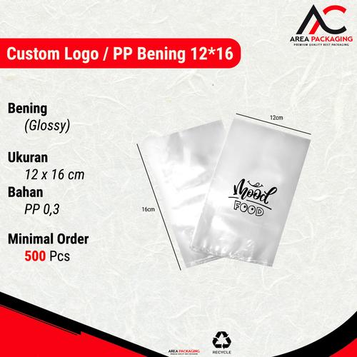 Jual Plastik PP Bening 12x16 - Custom Cetak Sablon Logo - Kota ...