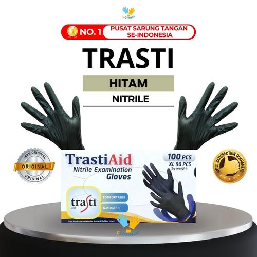 Jual Sarung Tangan Trasti Aid Nitrile Hitam / Sarung Tangan Trasti Aid ...