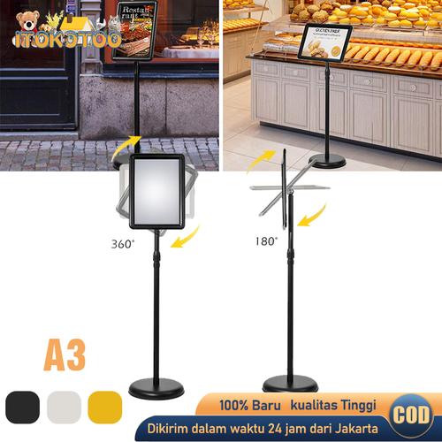 Jual Stand Display Poster Stand Adjustable Menu Frame Sign Holder ...