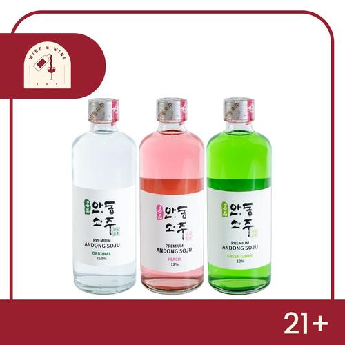 Jual Premium Soju Andong Soju Original Import Korea 360ml Myeongpum ...