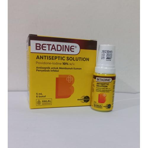 Jual Betadine solution 5 ml 5ml betadin antiseptik 5ml - Jakarta Barat ...