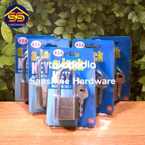 Jual GEMBOK 30mm Gagang Panjang Gembok Rumah Pagar Kunci Komputer ...