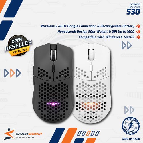 Jual NYK Nemesis S30 Mouse Wireless 2.4Ghz Honeycomb Design ...