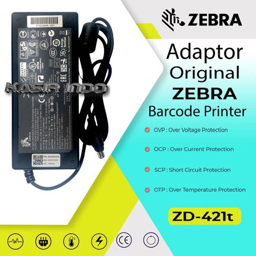 Jual Adaptor Original Zebra ZD421t Barcode Printer | Power Supply ...